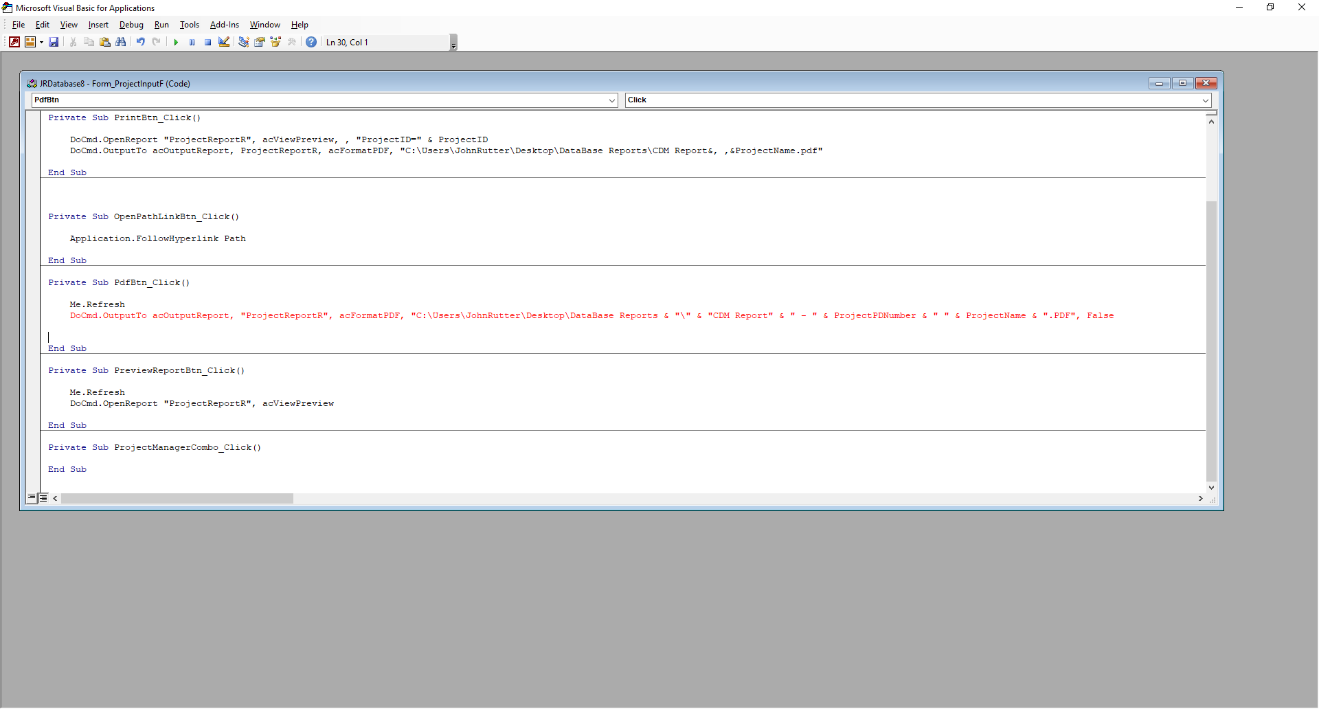 Open Report to Specific Record - Open Report in Microsoft Access - Computer Learning Zone