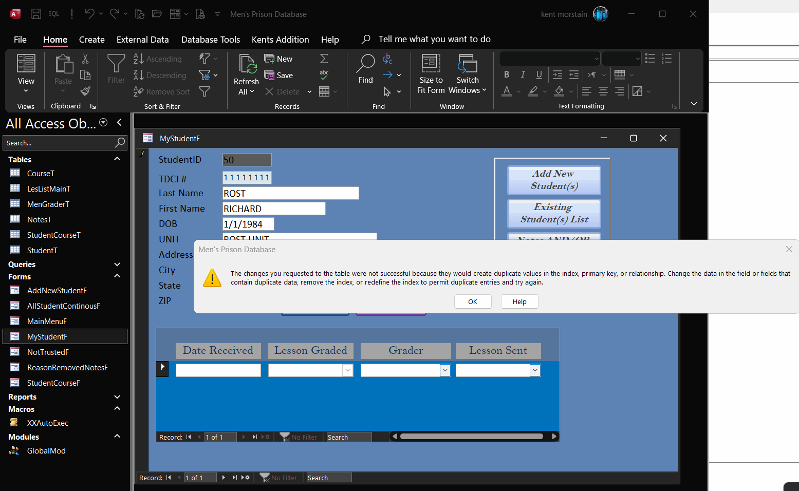 Cumulative Lesson Progress - Microsoft Access Forum - Computer Learning Zone