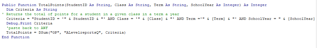 Function Not Working - Microsoft Access Forum - Computer Learning Zone