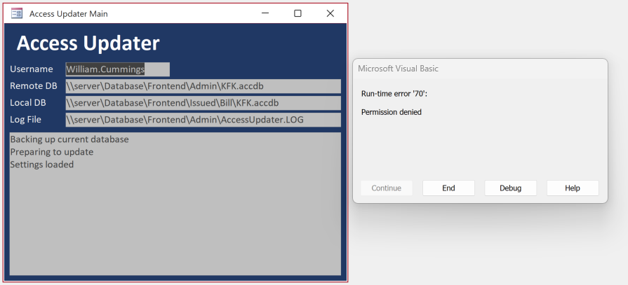 Getting an Error v11 - Microsoft Access Front-End Updater - Computer ...