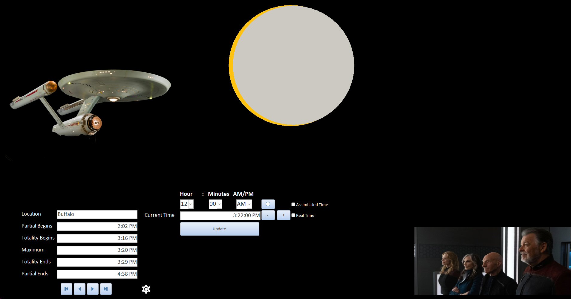 Rounded Form Eclipse - Eclipse Timer in Microsoft Access, Part 3 - Computer Learning Zone