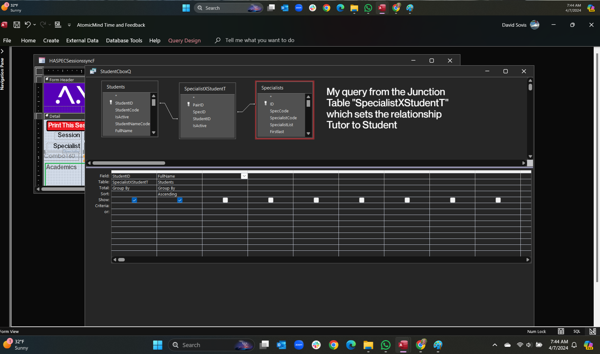 Combobox from a Junction Table - Microsoft Access Forum - Computer Learning Zone
