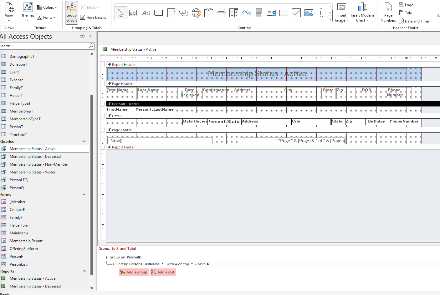 Report Sorting - Microsoft Access Forum - Computer Learning Zone