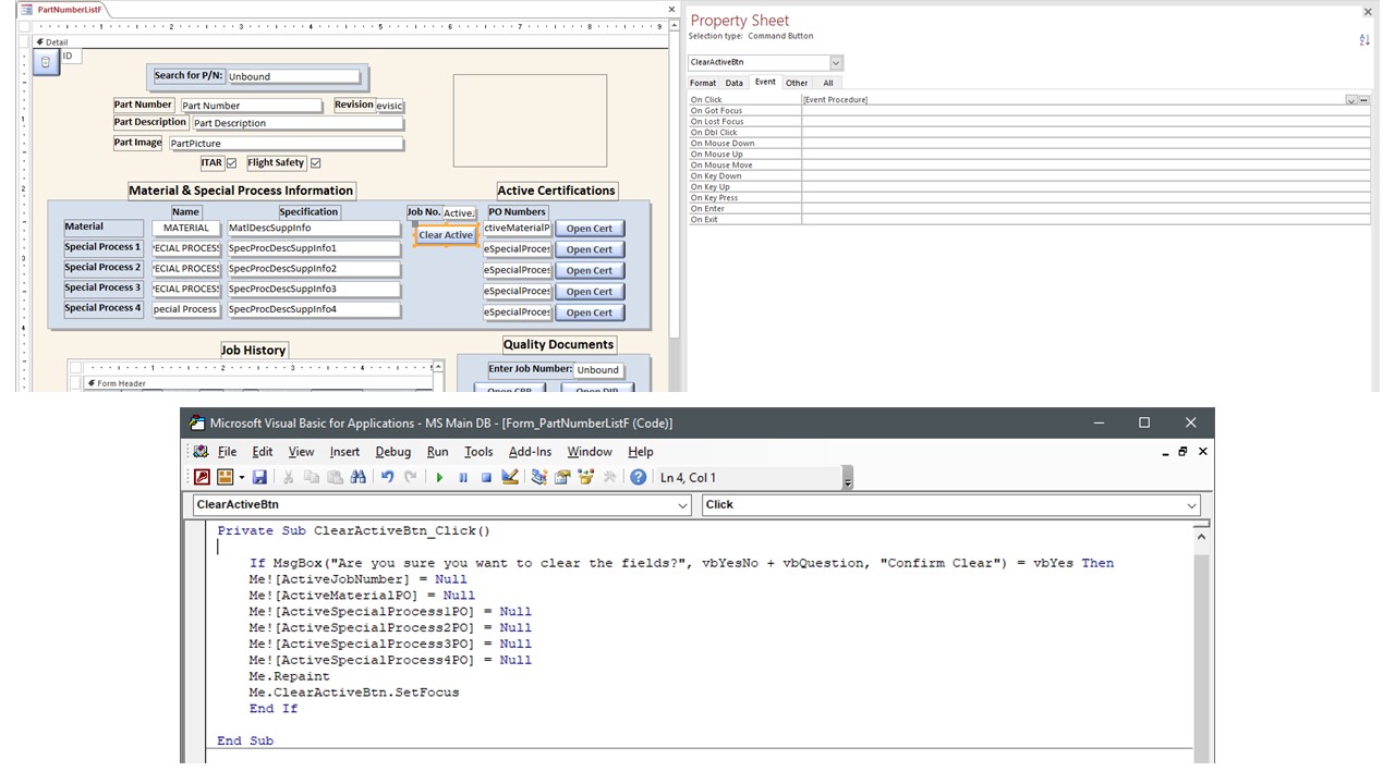 Clear Fields Button - Microsoft Access Forum - Computer Learning Zone