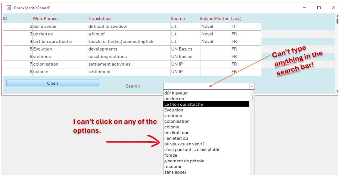 Search Combo Box Inoperative - Microsoft Access Forum - Computer Learning Zone