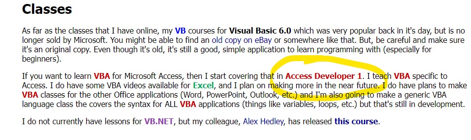 Into to VBA Now or Later - Microsoft Access Forum - Computer Learning Zone