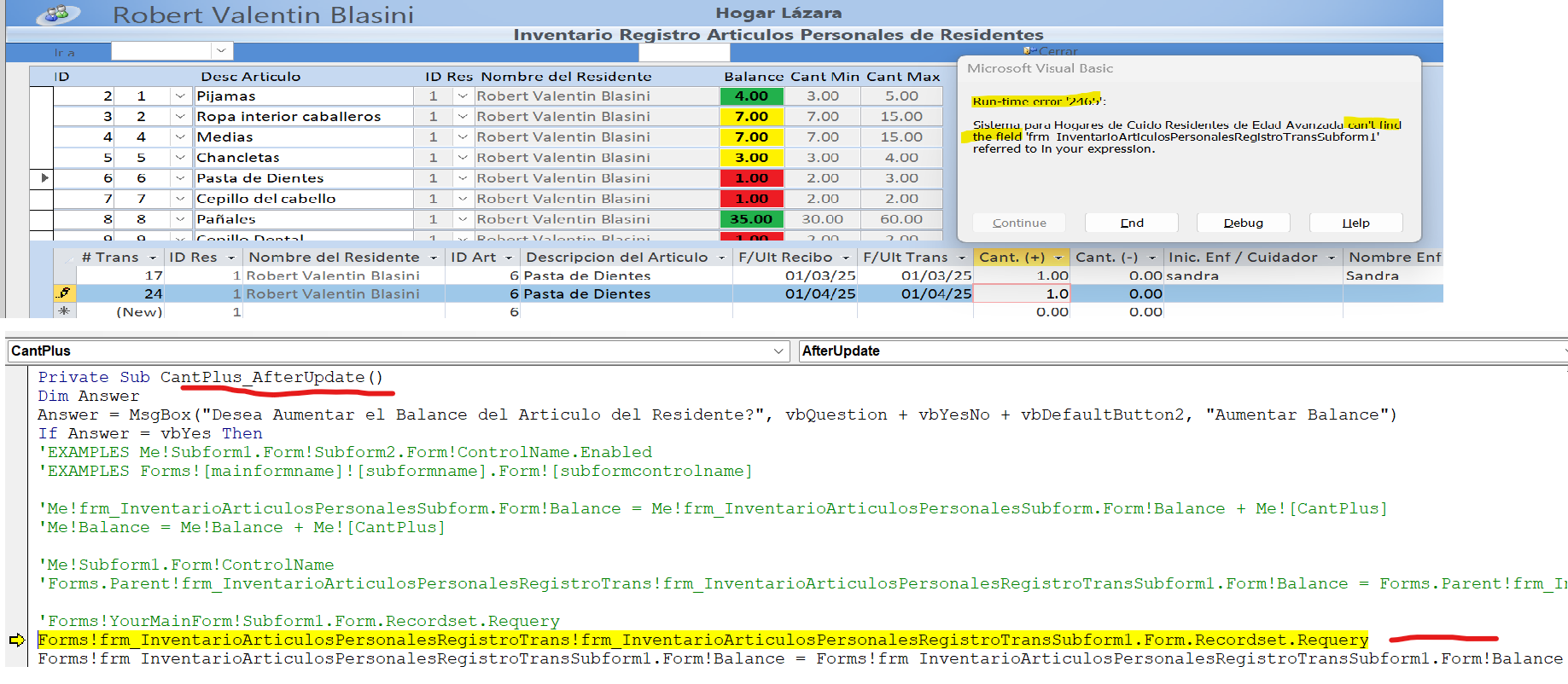 How to reference field controls on Nested Subforms - Microsoft Access Forum - Computer Learning Zone